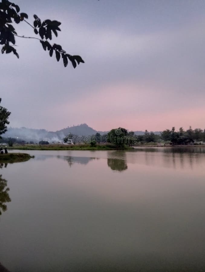 The Clear Lake in the Middle of the Village is Beautiful and Elegant ...