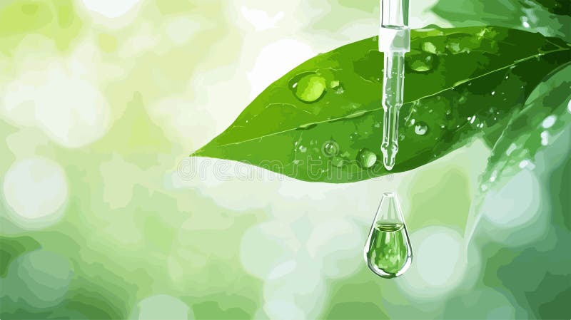 Clear Liquid Dropping from Pipette on Leaf - Professional Scientific ...