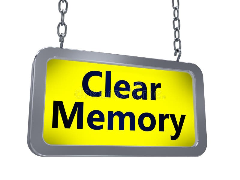 Clear memory on billboard stock illustration. Illustration of fade ...