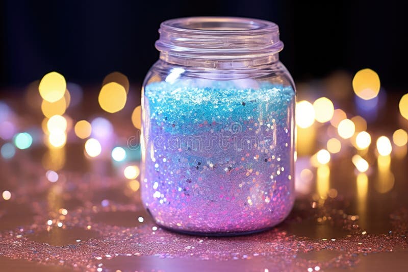 A Clear Mind Jar Glitter Jar Used for Relaxation Techniques Stock Image ...