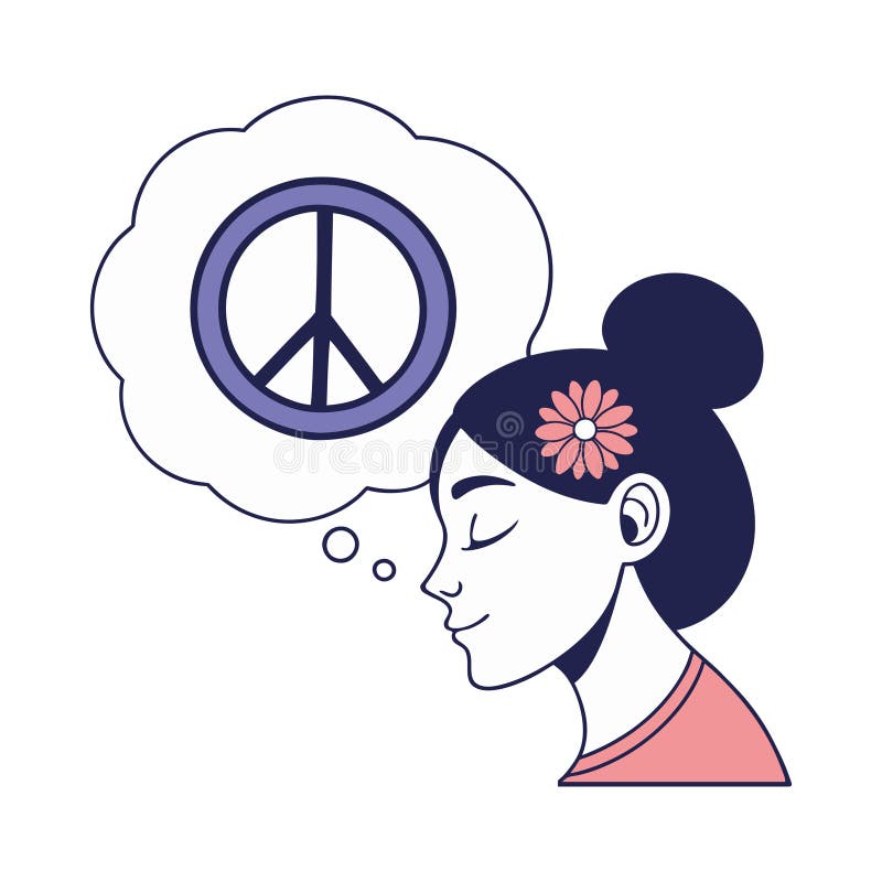 Clear Mind Peaceful Thoughts Icon Stock Vector - Illustration of calm ...