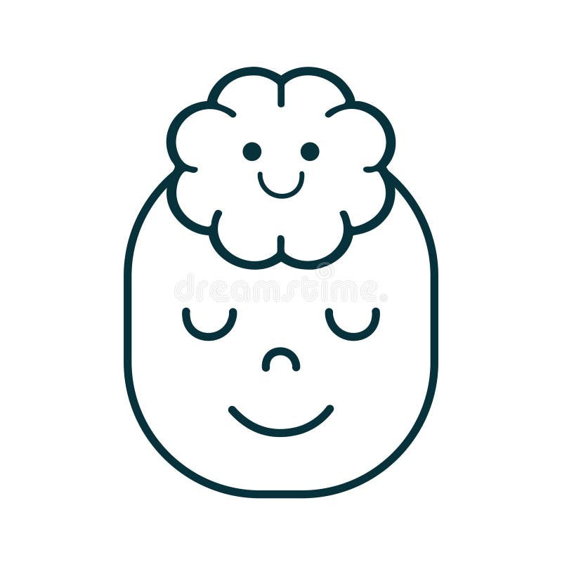 Clear Mind Positive Thinking Stock Vector - Illustration of serene ...