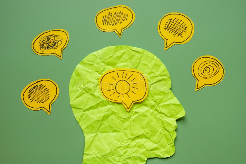 Clear Mind Surrounded by Negative Emotions. Symbolizes Inner Peace and ...