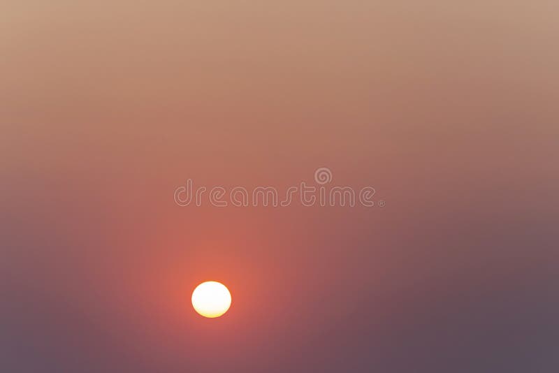 Clear Morning Sky with Rising Sun Stock Image - Image of clear, view ...
