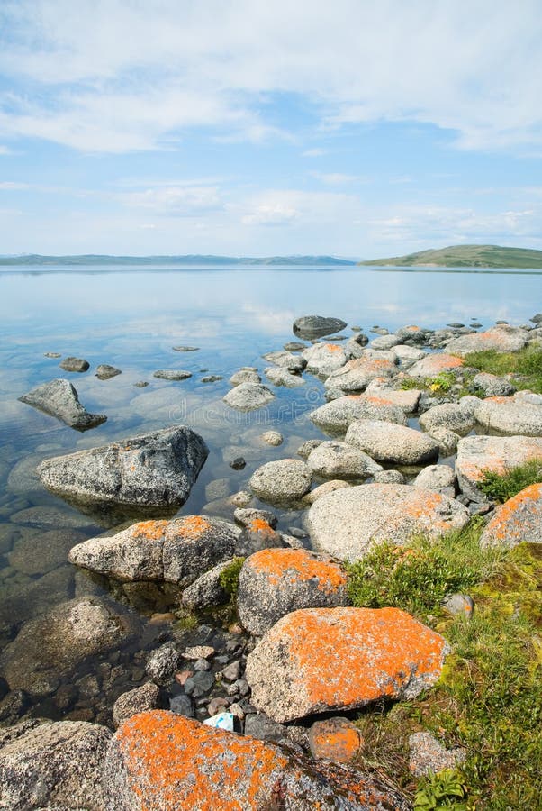 Fresh Water Lake stock photo. Image of mckenzie, clouds - 148138