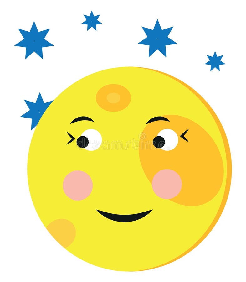 Clear night, icon stock vector. Illustration of forecast - 259396813
