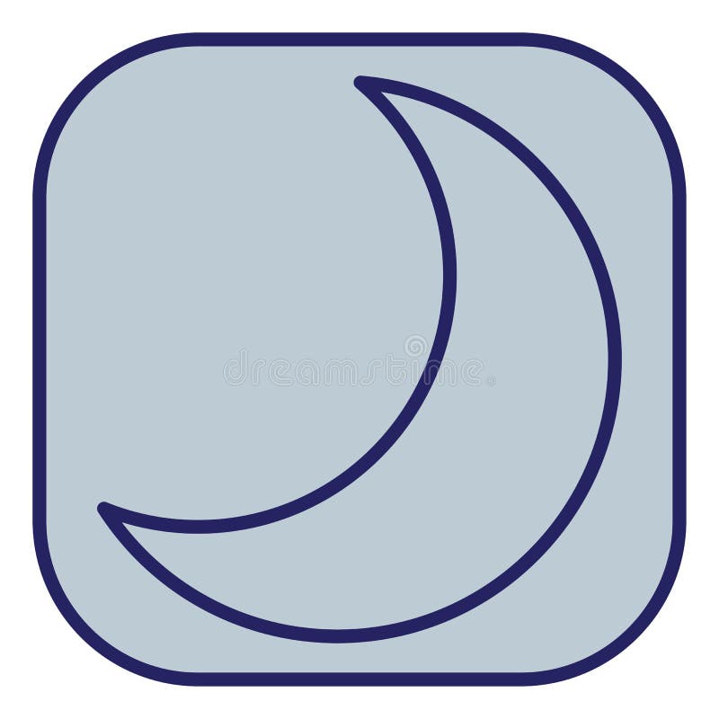 Clear night, icon stock vector. Illustration of summer - 261074269