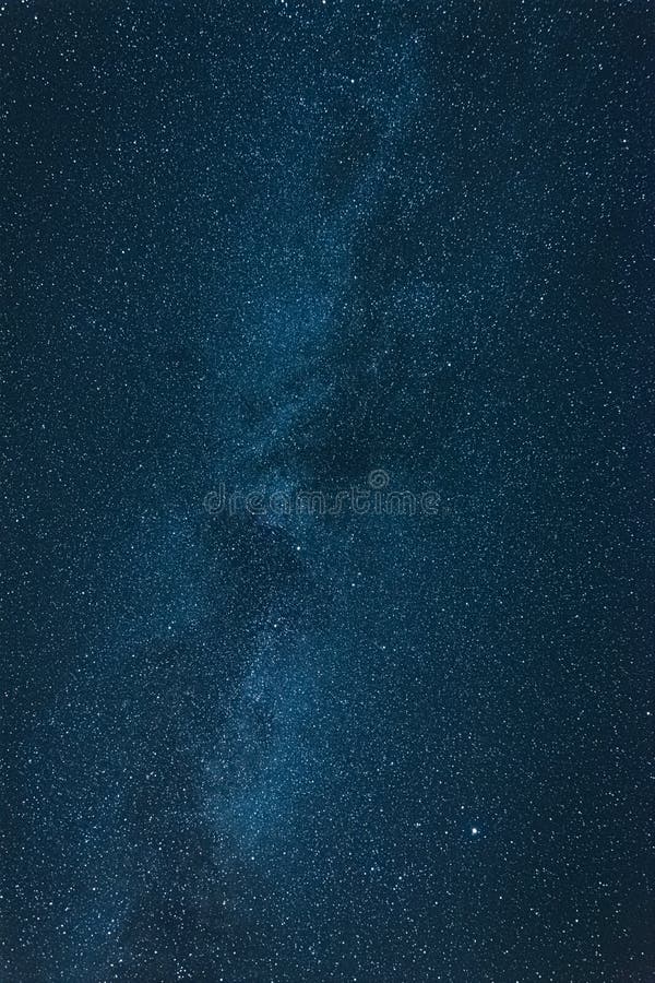Clear Night Sky with Milky Way and Huge Amount of Stars. Stock Photo ...