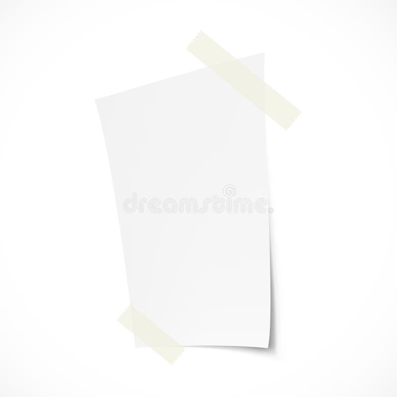 Clear note paper stock vector. Illustration of background - 21838139