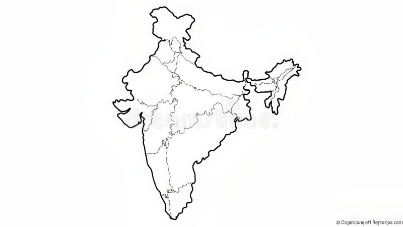 India Subcontinent Outline Map Stock Illustrations – 247 India ...