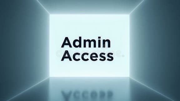 Clear Pathway To Admin Access in a Digital Space with Glowing Backdrop ...