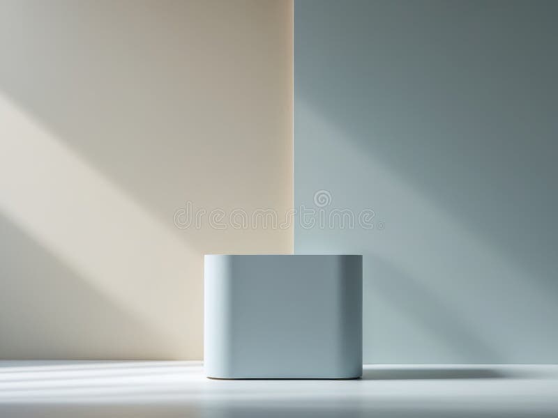 Clear Pixel Visual of Podium Product with Wall Background Calm Color ...
