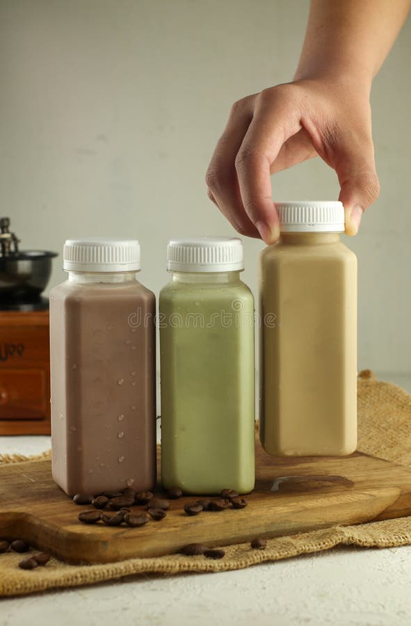 Coffee drink in a bottle stock image. Image of drinks - 322918639