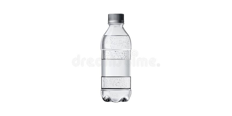 Clear Plastic Bottle with Sparkling Water. Refreshment and Hydration ...