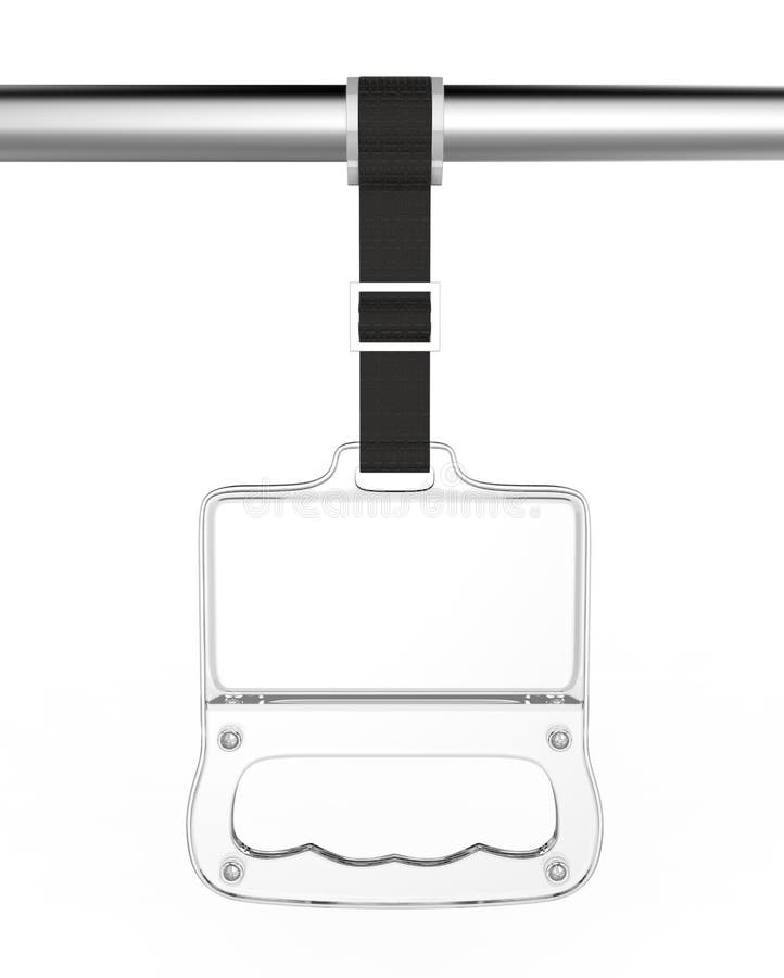 Clear Plastic Bus Grab Handle Mock Up Template. 3d Rendering ...