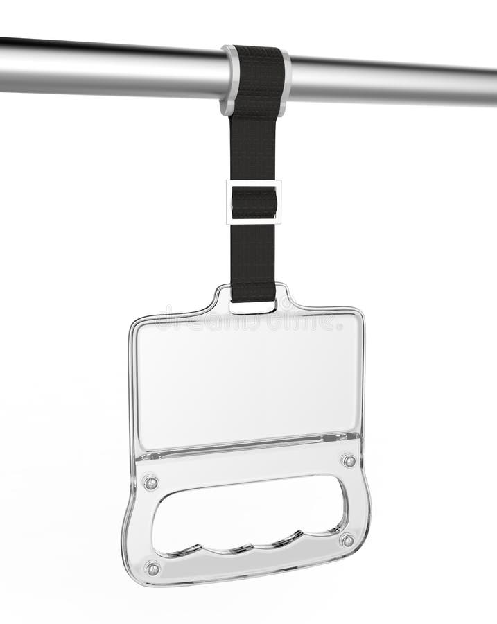 Clear Plastic Bus Grab Handle Mock Up Template. 3d Rendering ...