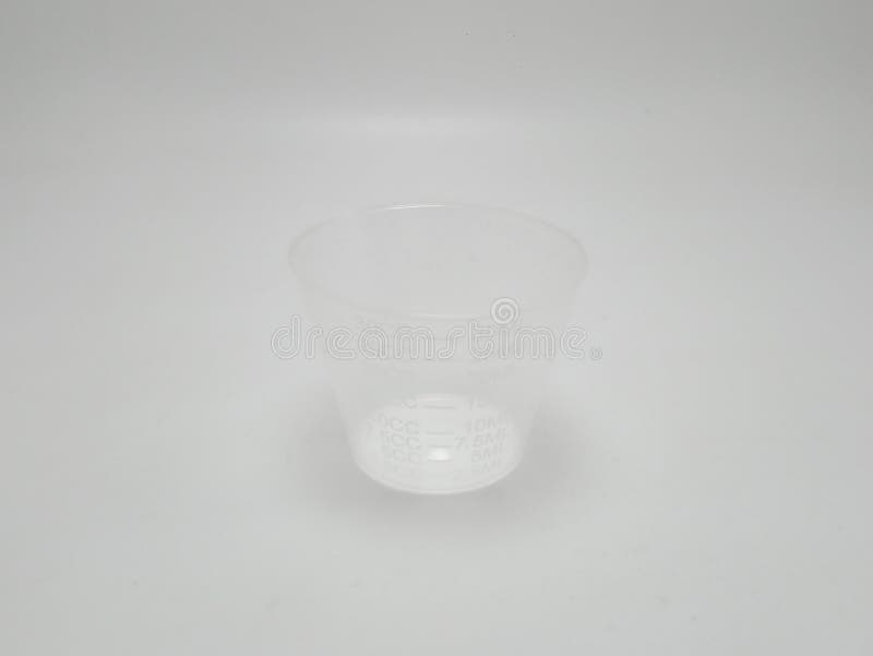 Clear Plastic Measuring Cup Stock Image - Image of small, accurate ...