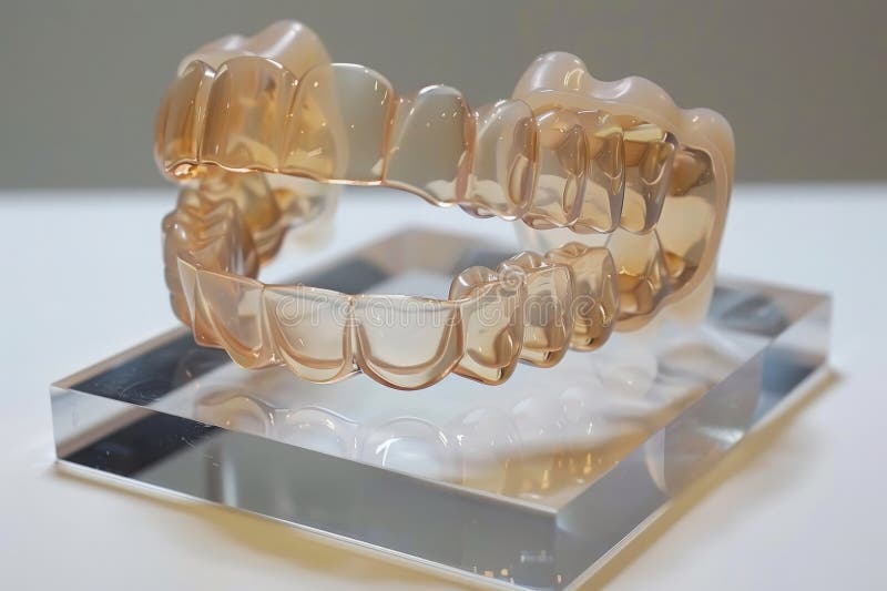 Transparent Aligner Model on Display Stock Illustration - Illustration ...