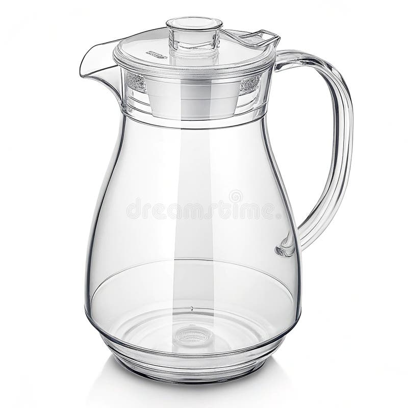 Clear Plastic Pitcher with Spout Stock Illustration - Illustration of ...