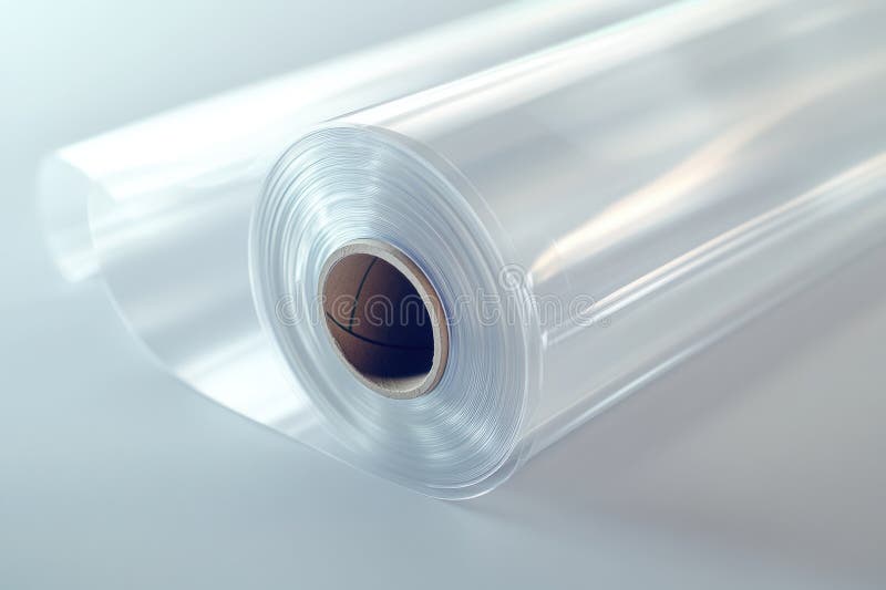 A Clear Plastic Roll Sits on a Table, Often Used in Offices or Studios ...