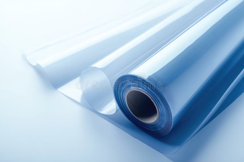 A Clear Plastic Roll Sitting on a Table, Great for Use in Office or ...