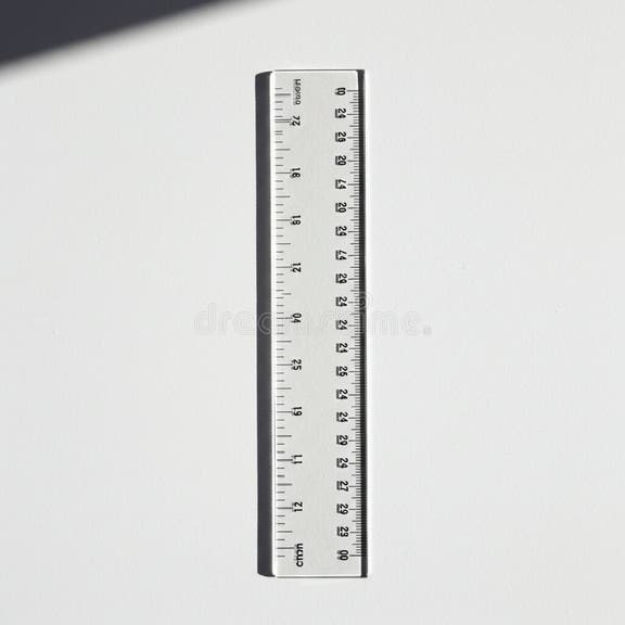 A Clear Plastic Ruler Featuring Centimeter Measurements is Placed ...