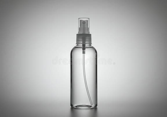 Clear Plastic Spray Bottle for Liquid Solutions on a Gradient ...