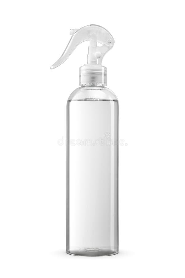 A Clear Plastic Spray Bottle with a Trigger Sprayer, Isolated on a ...