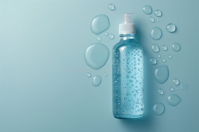 Clear Plastic Water Bottle with Bubbles Floating Inside. Suitable for ...