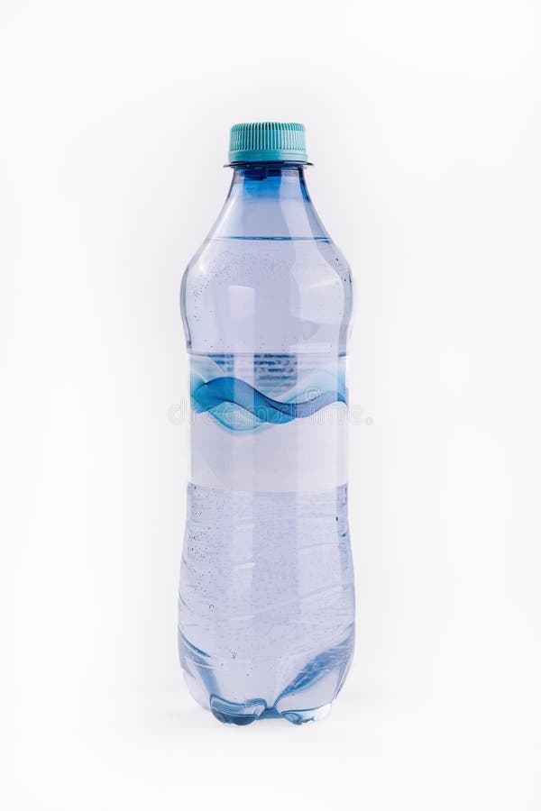 Clear Plastic Water Bottle on White Background Stock Photo - Image of ...