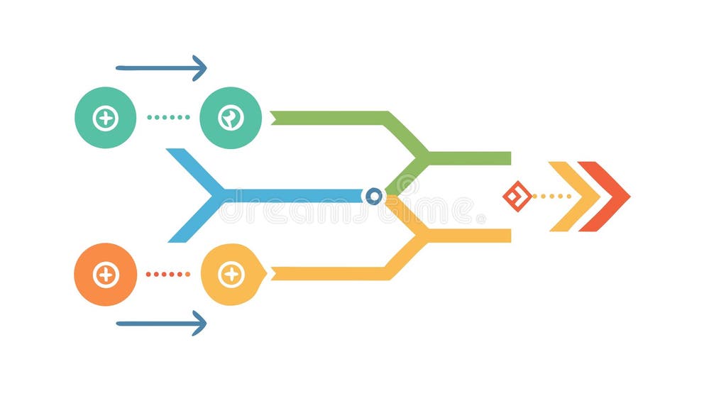 Clear Process Flow Infographic Vector Diagram, Vector Design Generative AI Stock Vector ...