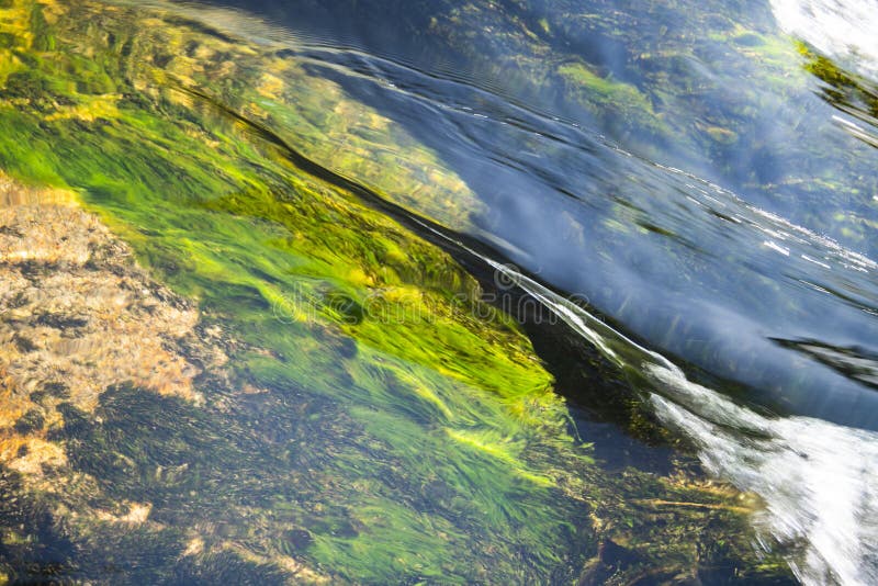 Clear Pure Water of the River Fall Stock Image - Image of nature, rocks ...