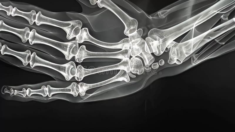 A Clear X-ray of a Human Hand Showcases the Skeletal Structure ...