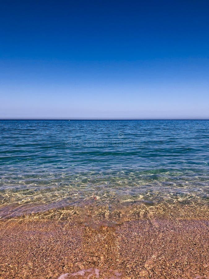 Clear Reflection of the Ocean Serene Mirror-like Sea Stock Image ...