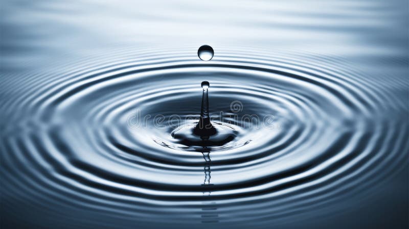 Clear and Reflective Water Droplets Create an Abstract Design with Soft ...