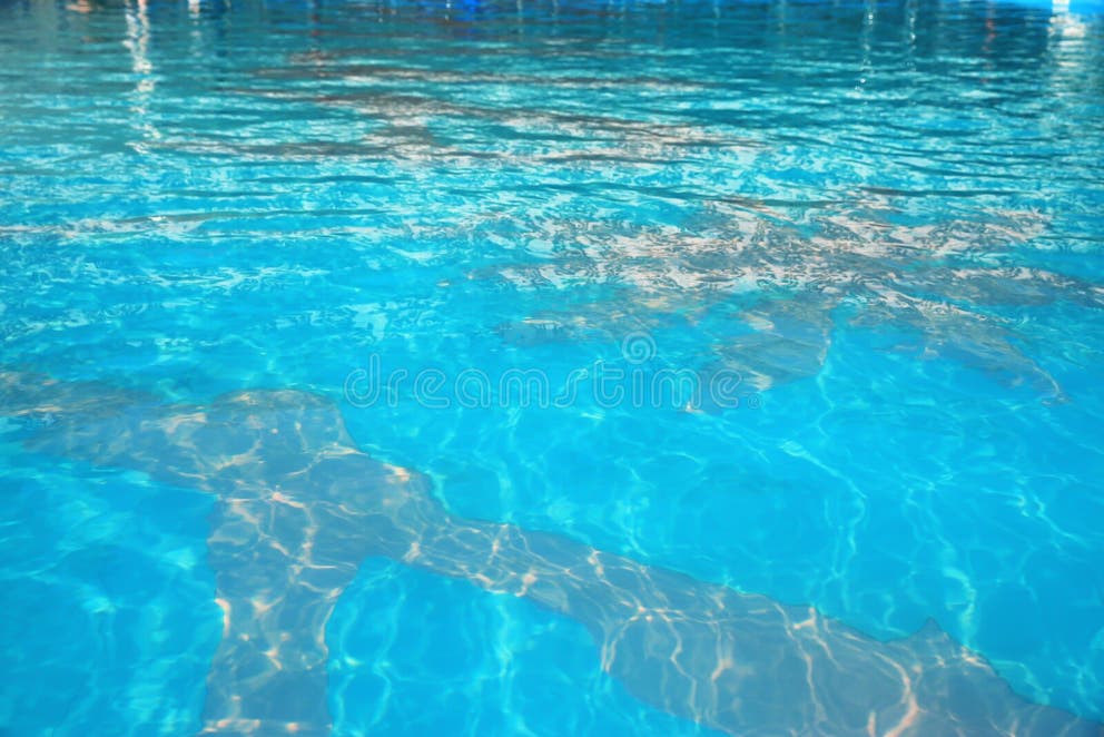 Clear Refreshing Water in Pool Stock Photo - Image of resort, hotel ...