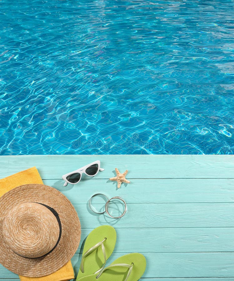 Refreshing Water in Swimming Pool Stock Image - Image of accessories ...