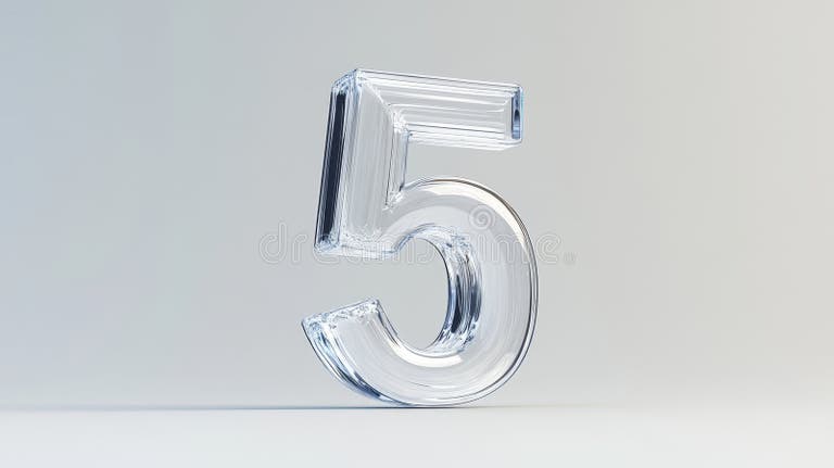 A Clear Representation of the Number Five is Showcased, Highlighting ...