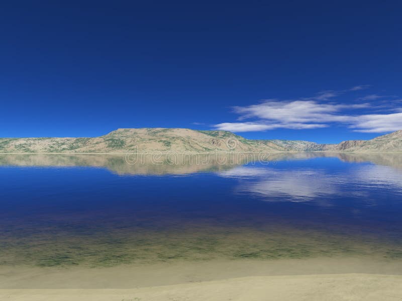 Clear river stock illustration. Illustration of high, background - 1101795