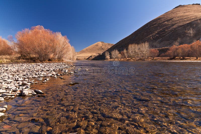 Clear river stock photo. Image of autumn, freshwater - 22266756