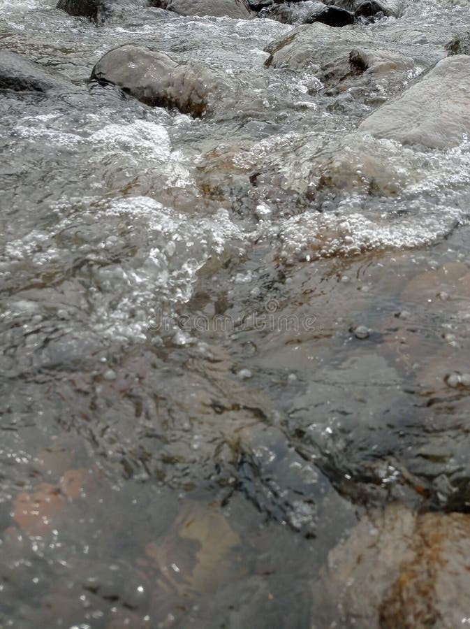 Clear River Water Flowing Over Rocks Stock Photo - Image of rapid ...
