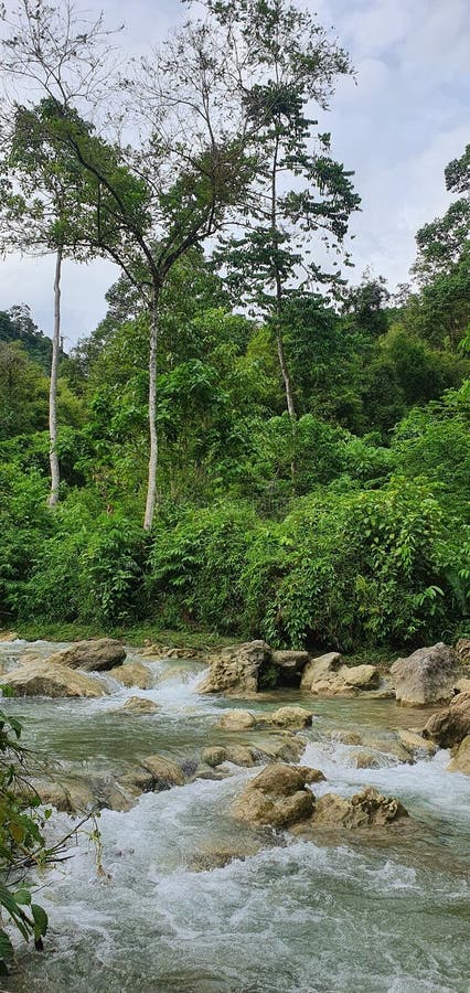 Clear River Water Flowing Quickly Stock Photo - Image of clear, river ...