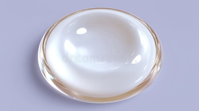 Clear Round Contact Lens on Smooth Surface Stock Photo - Image of ...