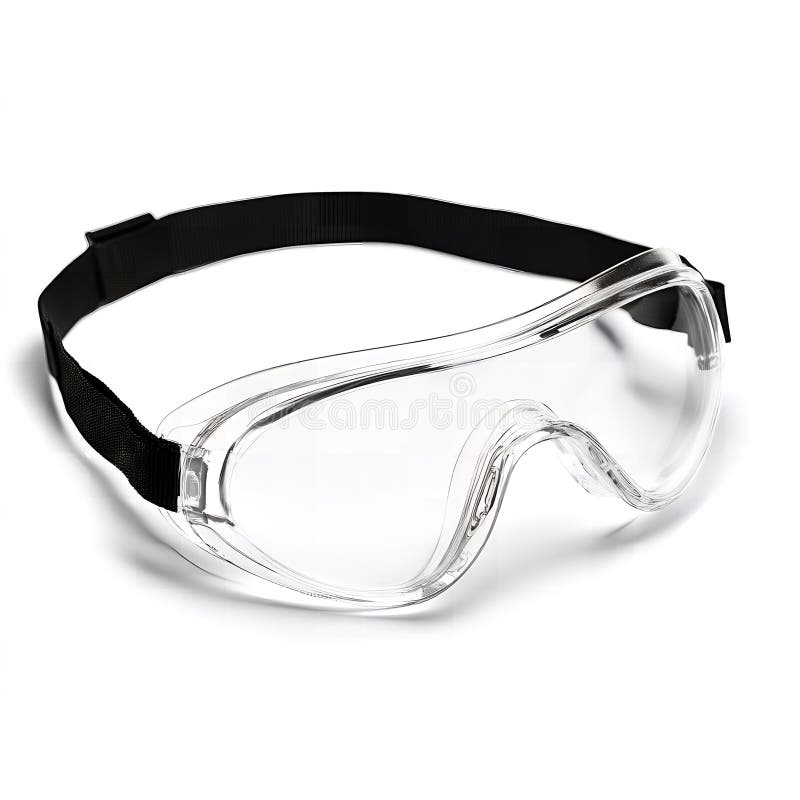 Clear Safety Glasses with Adjustable Head Strap for Protection Stock ...