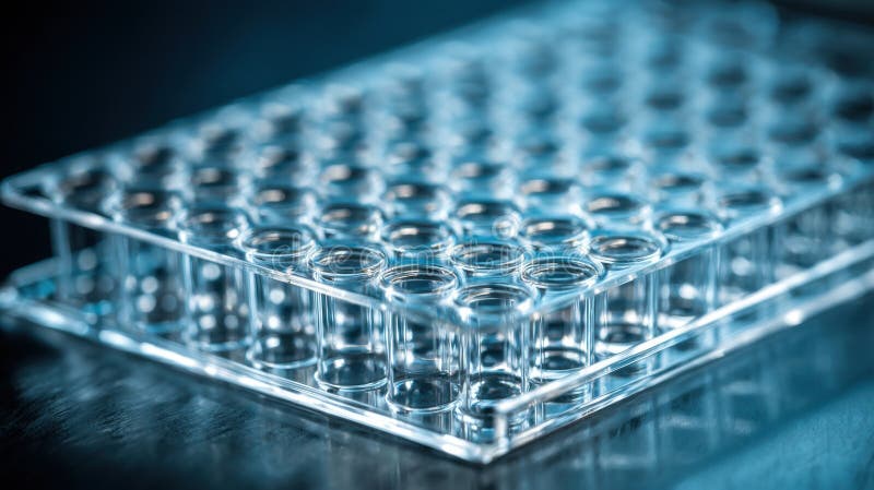 Clear Sample Tray Lab Research Stock Illustration - Illustration of ...