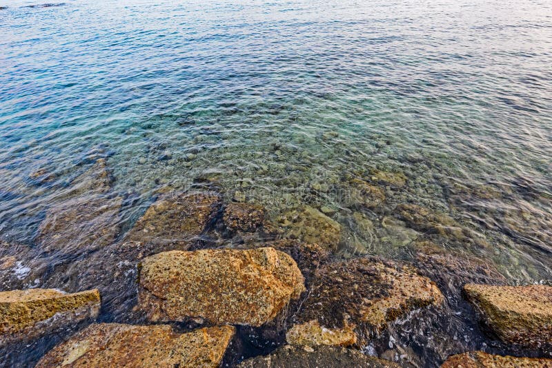 Clear sea water background stock image. Image of motion - 77437157