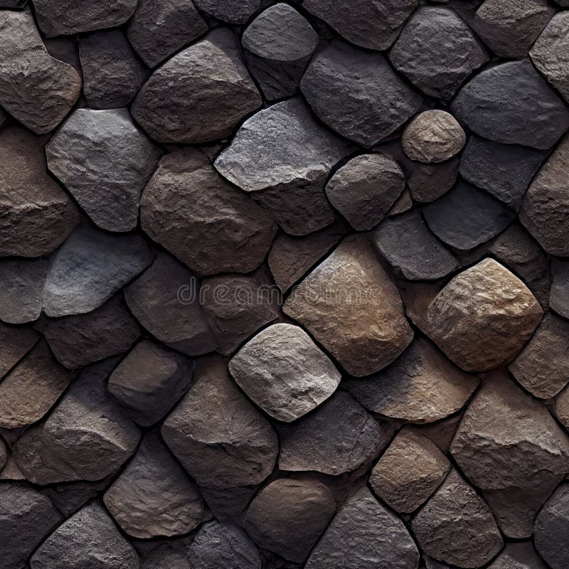 Clear Seamless Stone Wall Texture for Backgrounds and Designs. Stock Illustration - Illustration ...