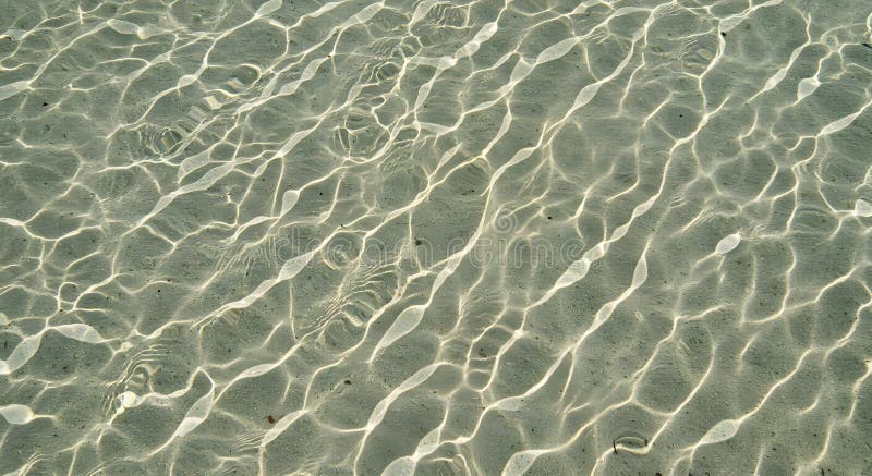 Clear Shallow Water with Sand Ripples Stock Illustration - Illustration ...