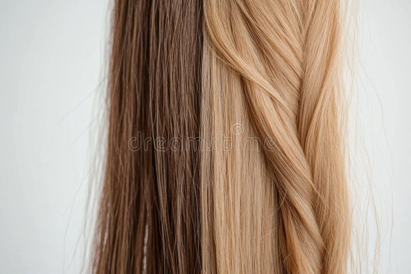 Comparison of Healthy Smooth Hair Strand and Brittle Damaged Hair ...