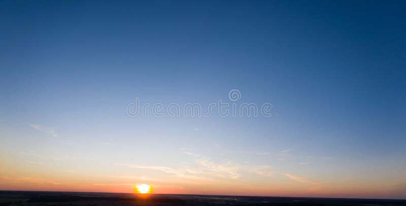 Clear Sky without Clouds at Sunset. Background Stock Image - Image of ...